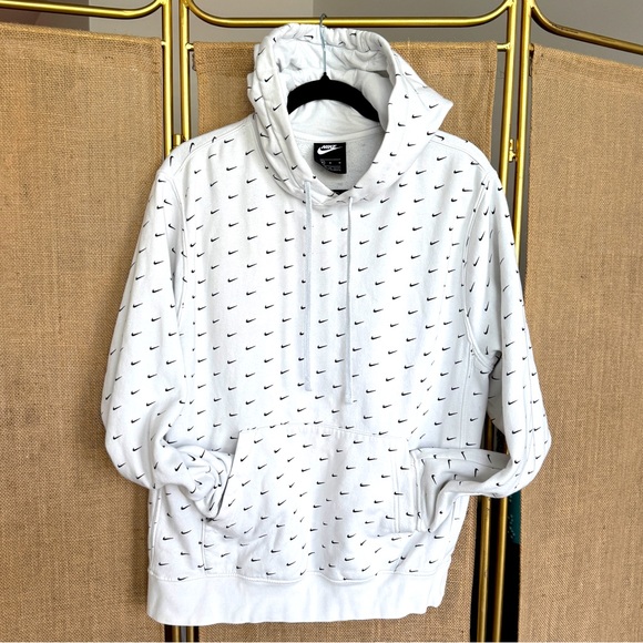 Nike | Shirts | Nike Emblem Multiple Nike Swoosh Sweatshirt Hoodie ...